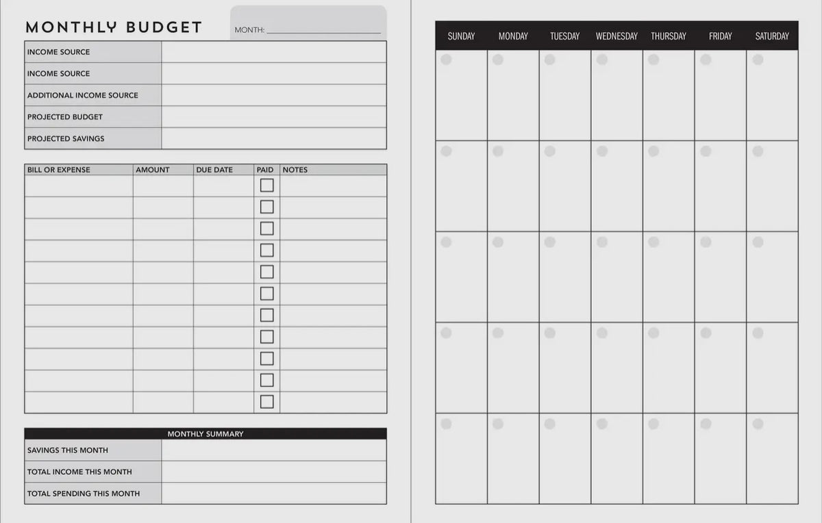 Weekly Budget Planner PPP – Pink Pineapple Boutique Pensacola